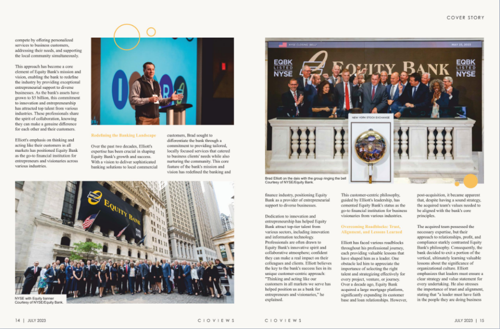 Brad Elliott honrado como uno de los 10 mejores CEO que redefinen los ...